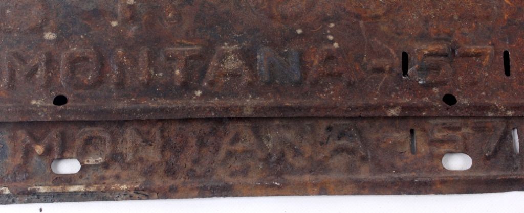 1953-1957 Montana Prison Made License Plates