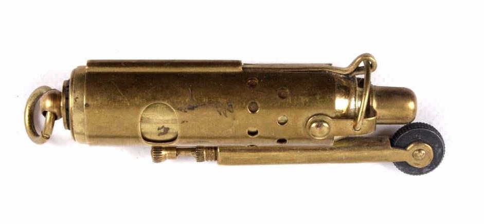 WWII Brass Fox Hole Trench Lighter