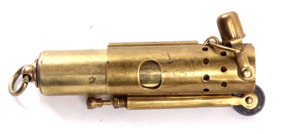 WWII Brass Fox Hole Trench Lighter