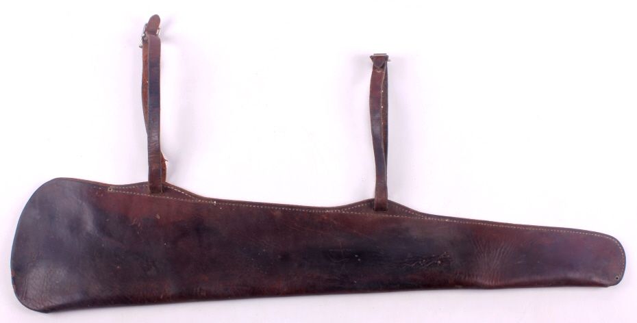 Antique Leather Rifle Scabbard
