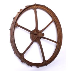 Antique Tractor Cast Iron Wheel