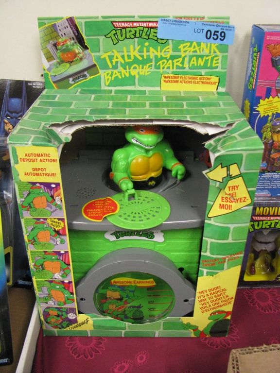 Teenage Mutant Ninja Turtle Talking Bank