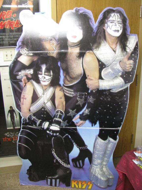 Large Kiss Cardboard Cutout
