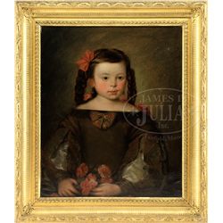 UNSIGNED (American, Circa 1825) PAIR OF PORTRAITS OF FRANCES ELIZABETH ...
