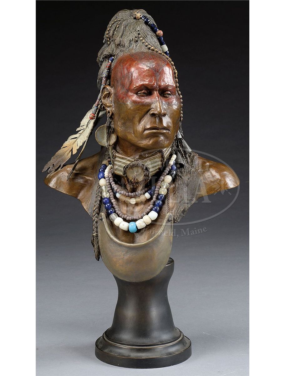 J A FORD (American, 1950-) NATIVE AMERICAN BRAVE