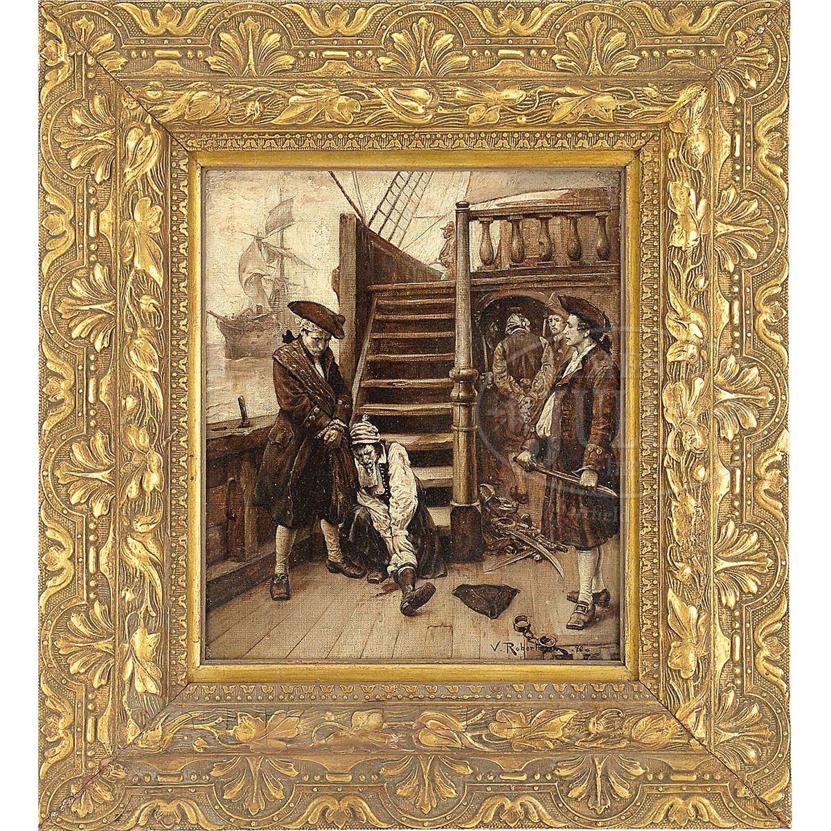 VICTOR JOHN ROBERTSON (United Kingdom, fl.1892-1909) PIRATE ILLUSTRATION