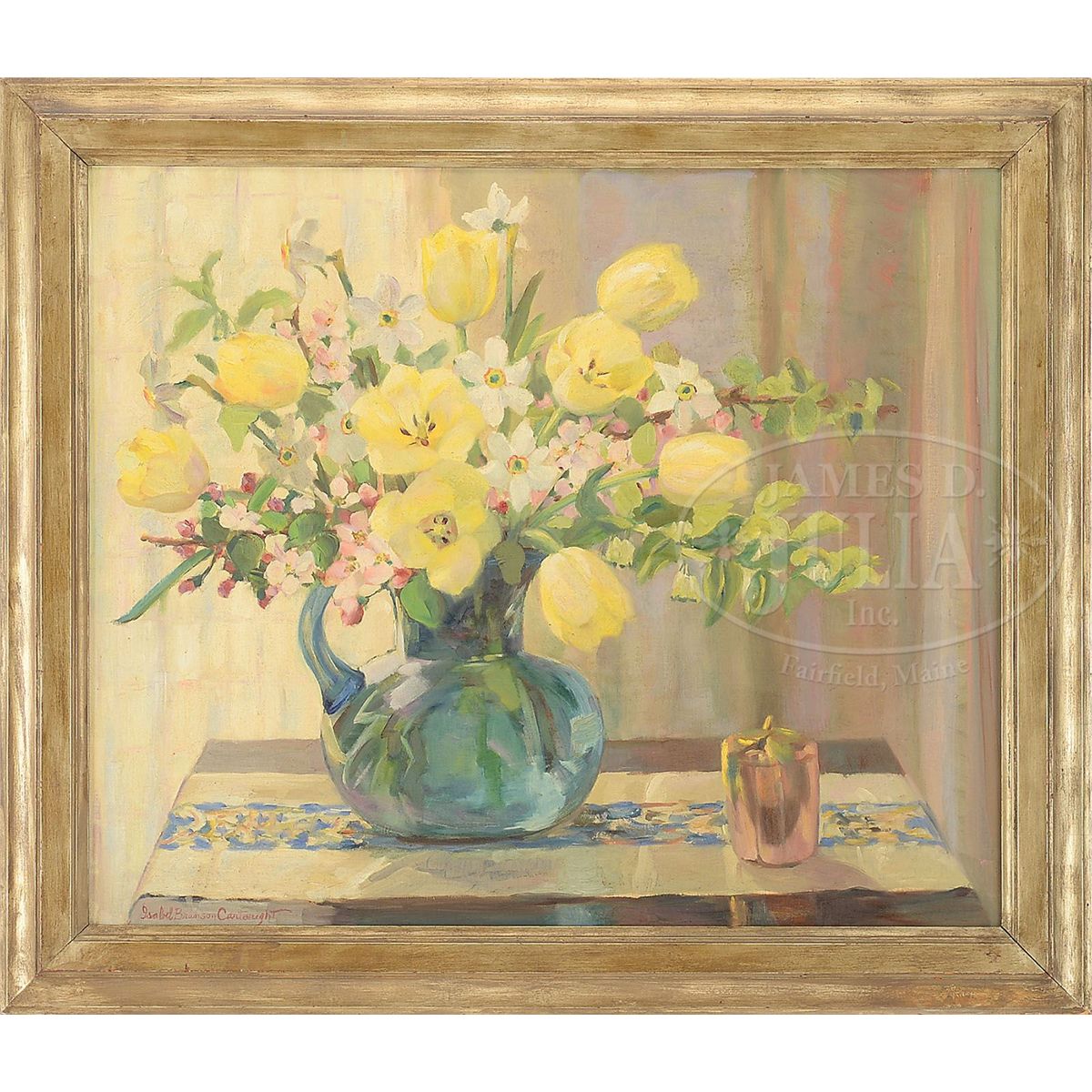 ISABEL PARKE BRANSON CARTWRIGHT (American, 1885-1966) "SPRING FLOWERS"