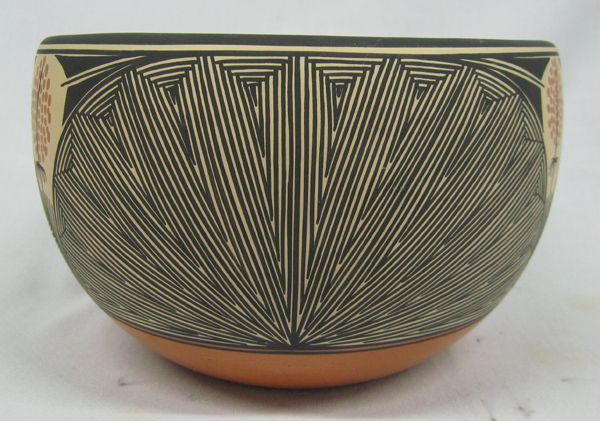 Zia Acoma Eye Dazzler Pottery Bowl by Shije
