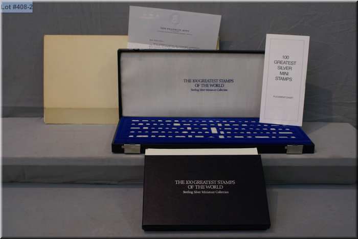 Franklin Mint "100 Greatest Stamps of the World" miniature collection ...
