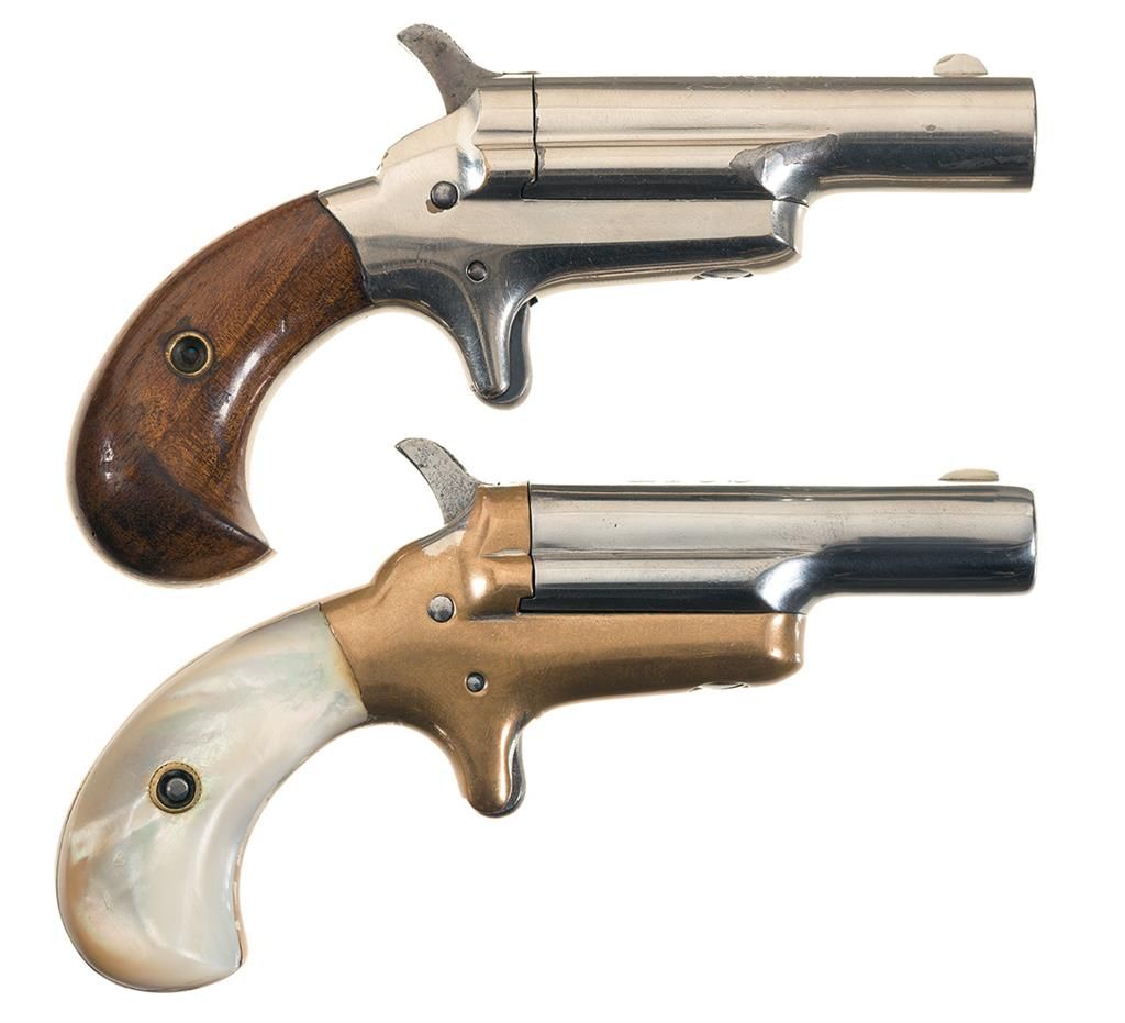Two Colt Third Model Derringers -A) Colt Third Model Derringer