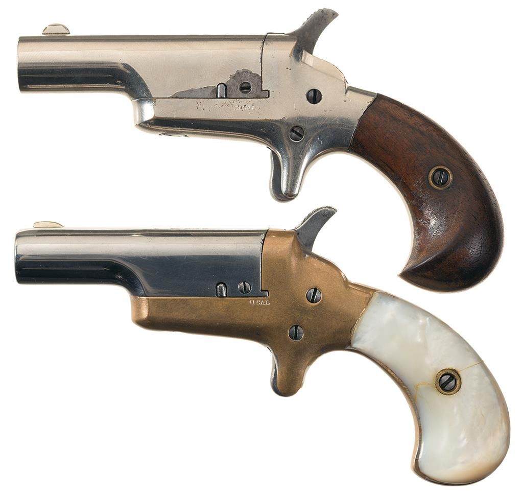 Two Colt Third Model Derringers -A) Colt Third Model Derringer