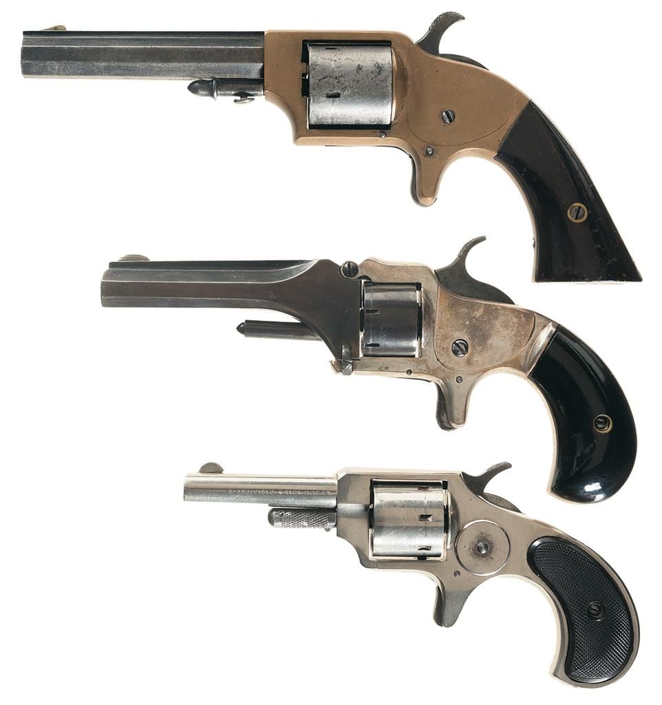 Three Spur Trigger Pocket Revolvers -A) Merwin & Bray Fire Arms Revolver