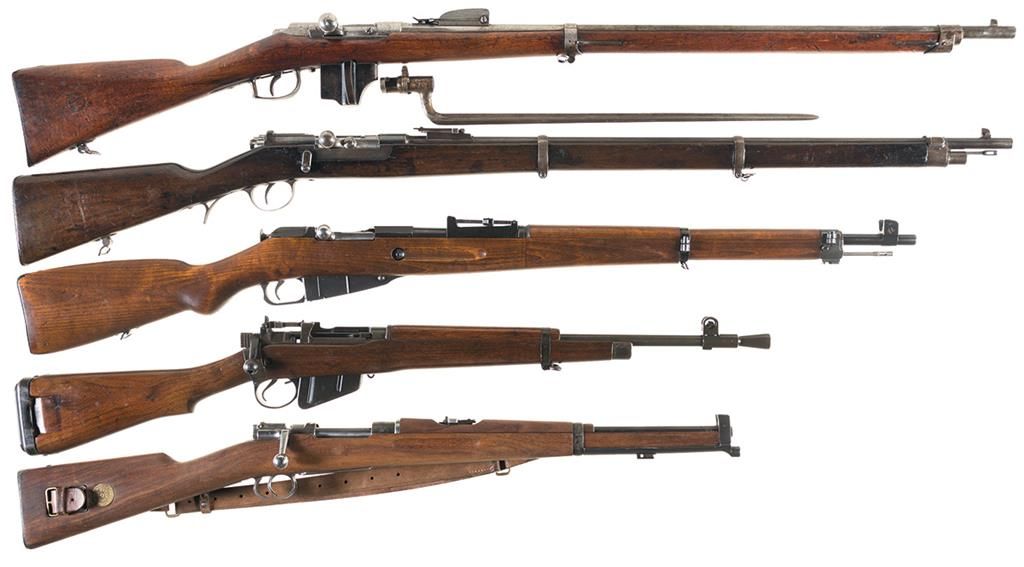 Five European Bolt Action Long Guns -A) Dutch Beaumont/Vitali 1871/88 Rifle