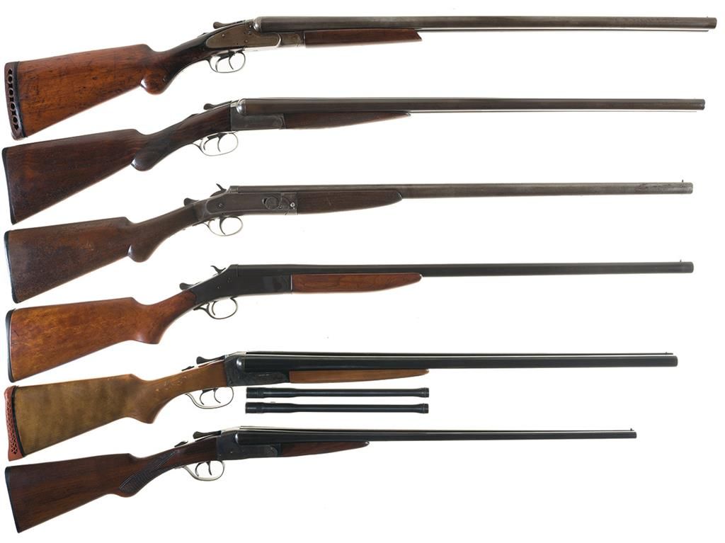 Six Shotguns -A) Crescent Firearms Co. Model 60 Empire Hammerless ...