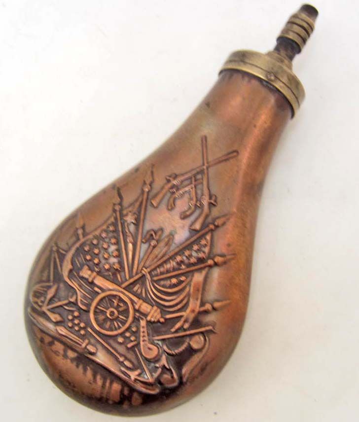 US CIVIL WAR UNION ARMY GUN POWDER FLASK