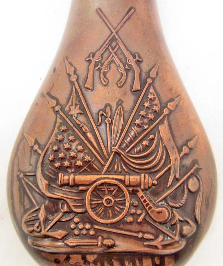 US CIVIL WAR UNION ARMY GUN POWDER FLASK
