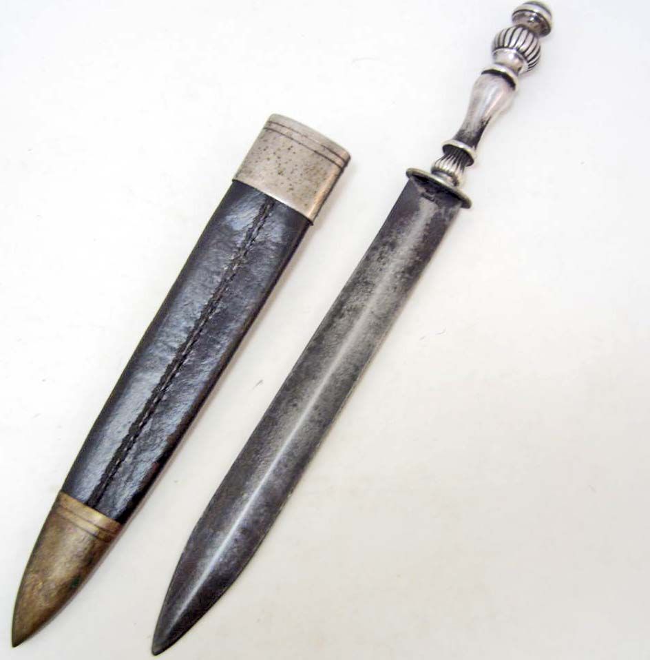 OLD WEST MIKE PRICE SF CAL BOWIE KNIFE W/ SCABBARD