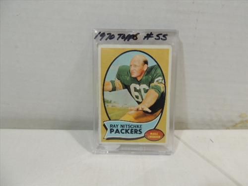 1970 TOPPS #55 FOOTBALL PLAYER CARD RAY NITSCHKE