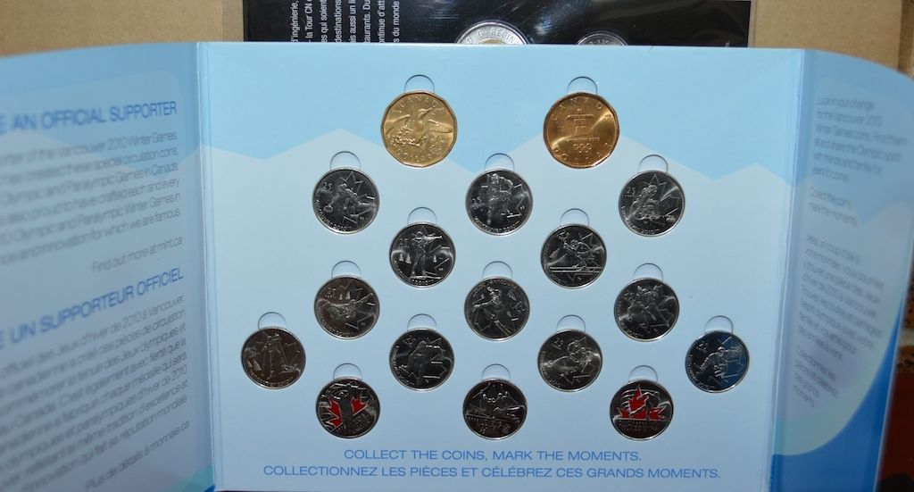 Vancouver 2010 Olympic Coin Set in original folio with RCM Toronto ...