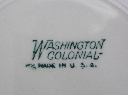 3 WASHINGTON COLONIAL DISHES