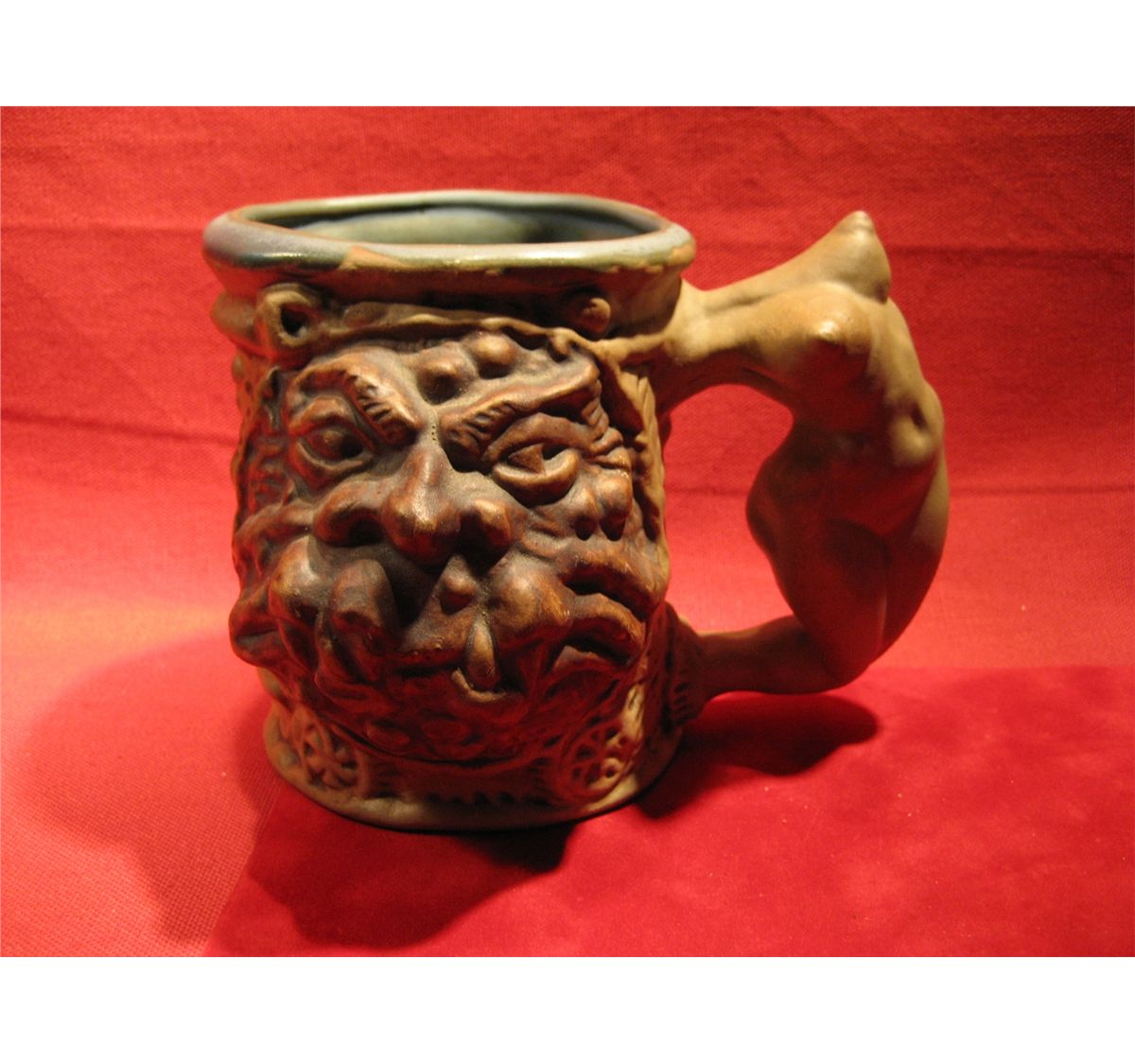 JIM RUMPH MUG NAKED WOMAN NUDE MAIDEN OGRE FACE LARGE TANKARD ARTISAN ...