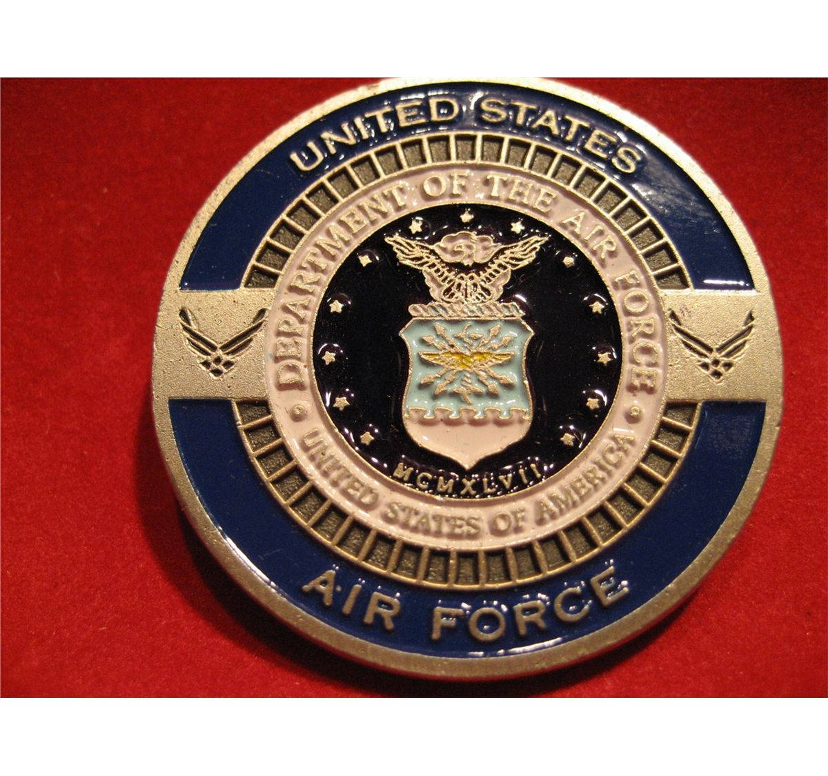THE DEPARTMENT OF THE AIR FORCE CHALLENGE UNITED STATES OF AMERICA COIN ...