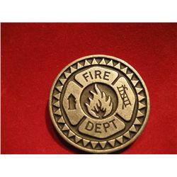 FIRE DEPT. COIN, MEDAL, TOKEN PRAYER