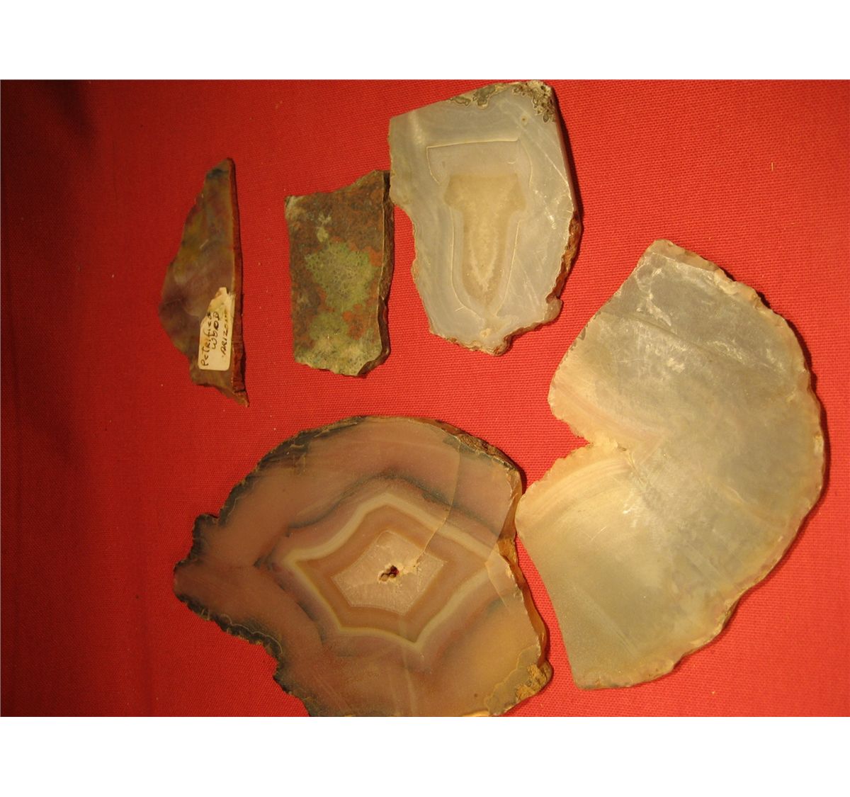 LOT OF PIECES 5 SLICED GEO'S ROCKS