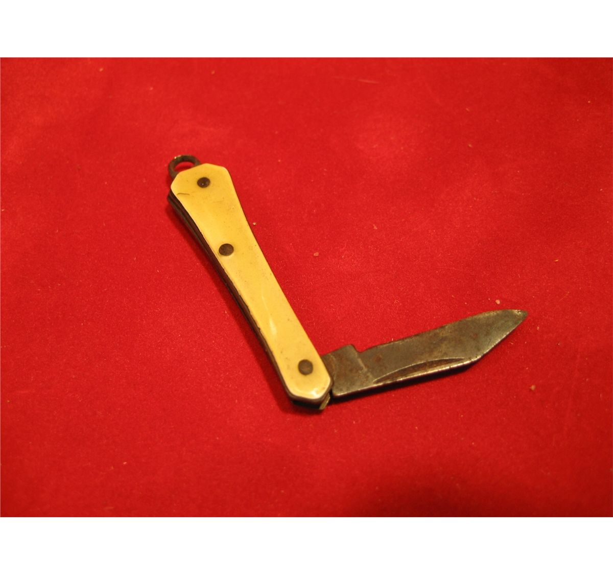 VINTAGE ANTIQUE MINI PIN KNIFE WITH CELLIOD HANDLES