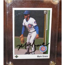 Mark Grace Signed Card, No. 140