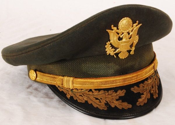 U.S Army General Officer's Class A Green Dress Hat