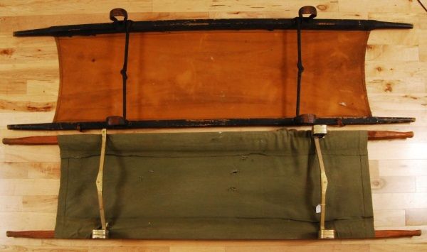 2 Original Military Stretchers WWI and Vietnam Era