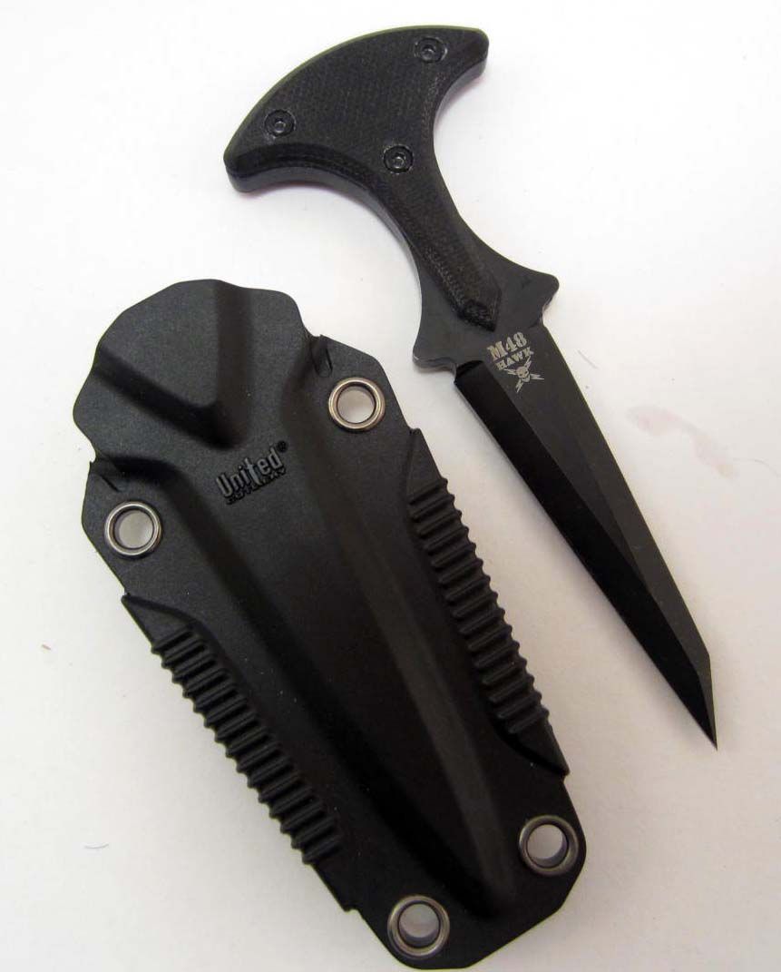 M48 TACTICAL PUSH DAGGER KNIFE W/ SHEATH
