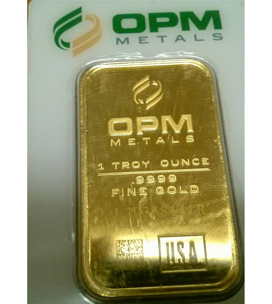 OPM Metals 1 oz gold bar