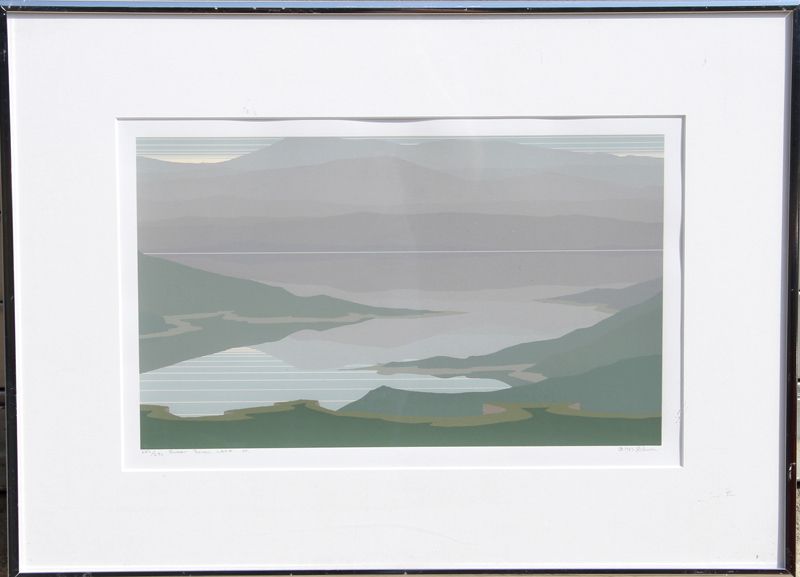 Jerry Schurr, Sweet Briar Lake N., Serigraph
