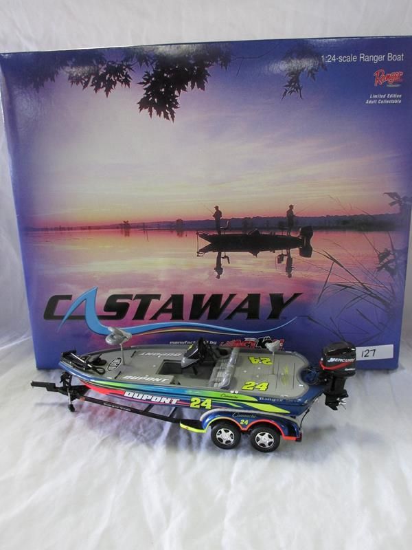 Jeff Gordon 1:24 scale Castaway Ranger boat and trailer