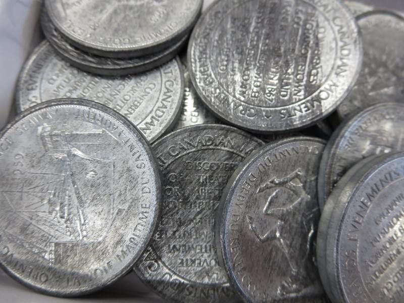 Collection of Great Canadian Moments coins
