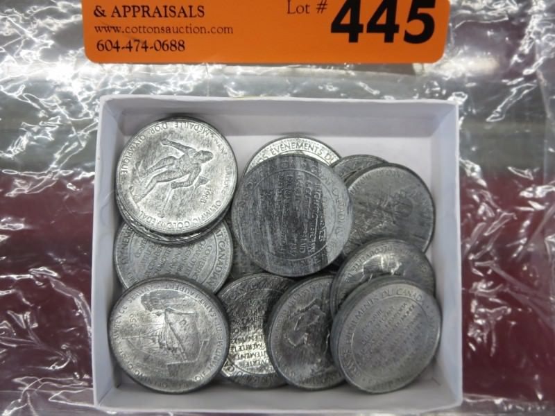 Collection of Great Canadian Moments coins