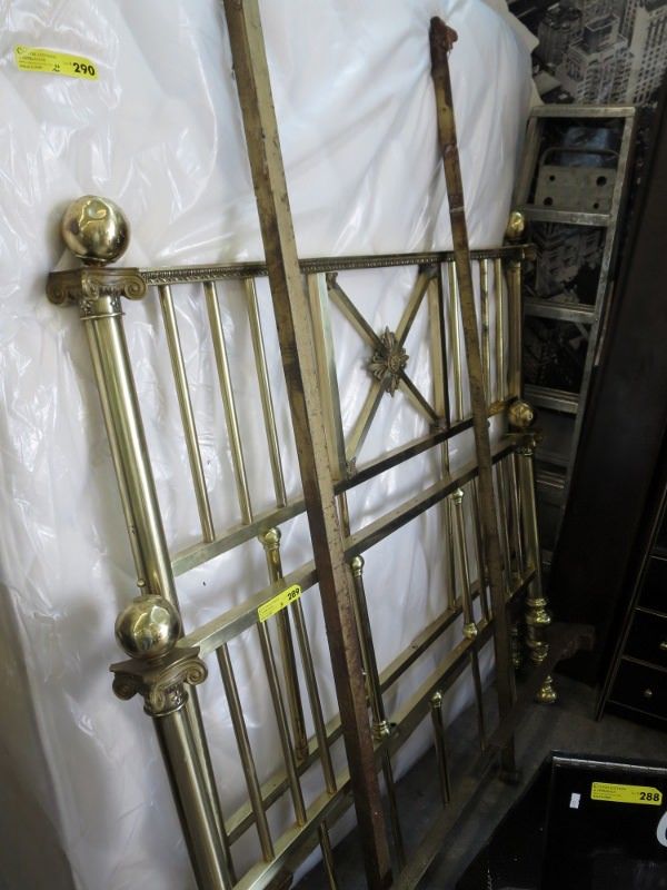 Brass Adams & Westlake bed frame
