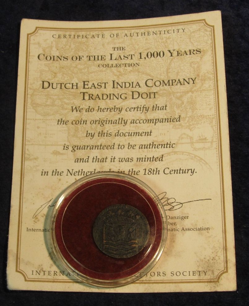 1459. Dutch East India Company Trading Doit. Minted in the Netherlands ...
