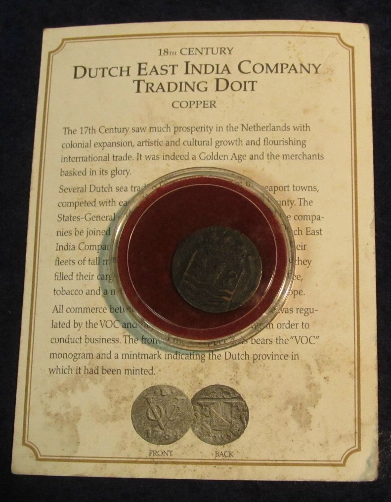 1459. Dutch East India Company Trading Doit. Minted in the Netherlands ...