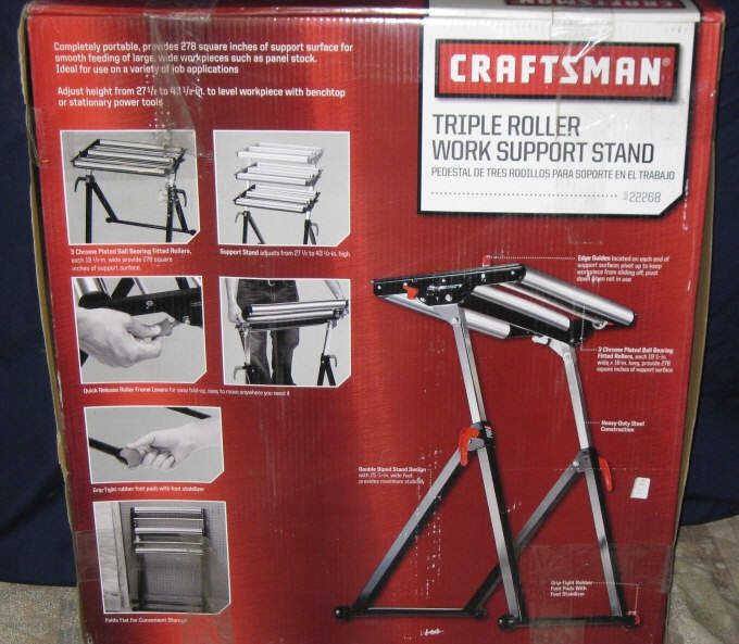Craftsman Triple Roller Work Support Stand.