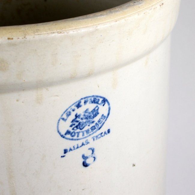 Vintage 8 Gallon Love Field Crock Pot