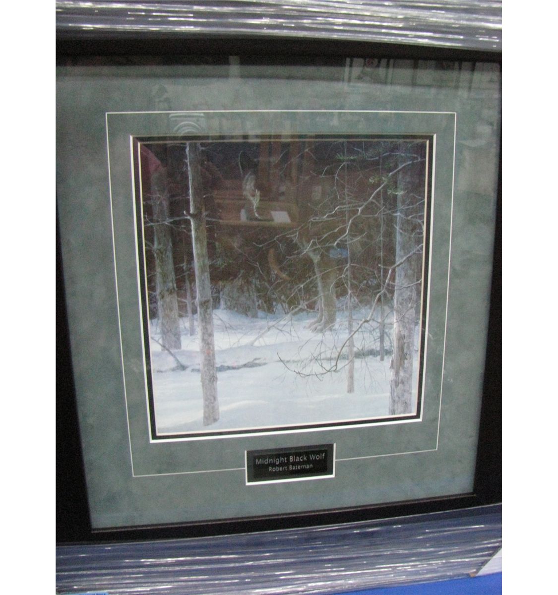 Midnight Black Wolf by Robert Bateman 22x24