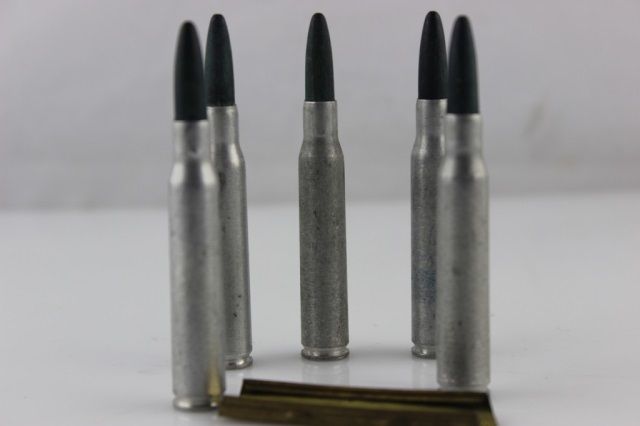 Mauser Wood Training Bullets in stripper clip
