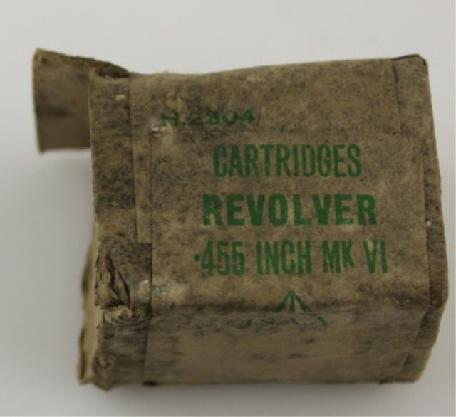 Original box of .455 Webley Ammunition WWII era