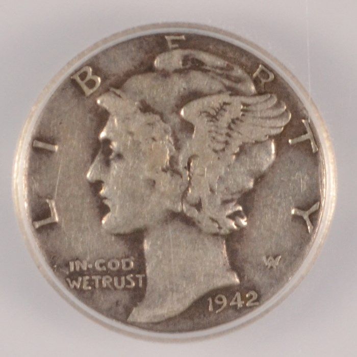 1942/41-D Mercury Dime ICG VF-30