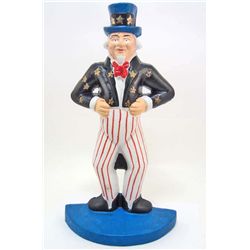 CAST IRON UNCLE SAM DOOR STOP