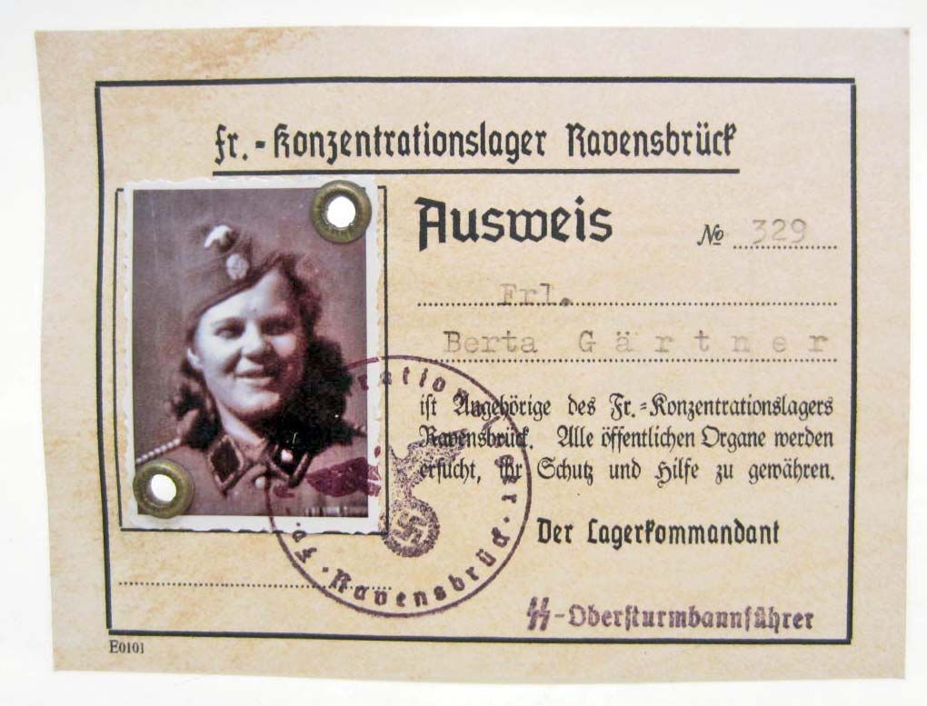 GERMAN NAZI SS ID CARD W/ PHOTO
