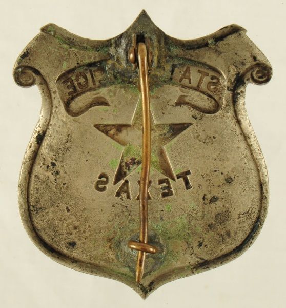 1870 Texas State Police Badge